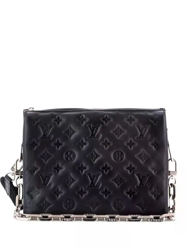 LOUIS VUITTON Coussin Pm Crossbody Bag Embossed Monogram - Black