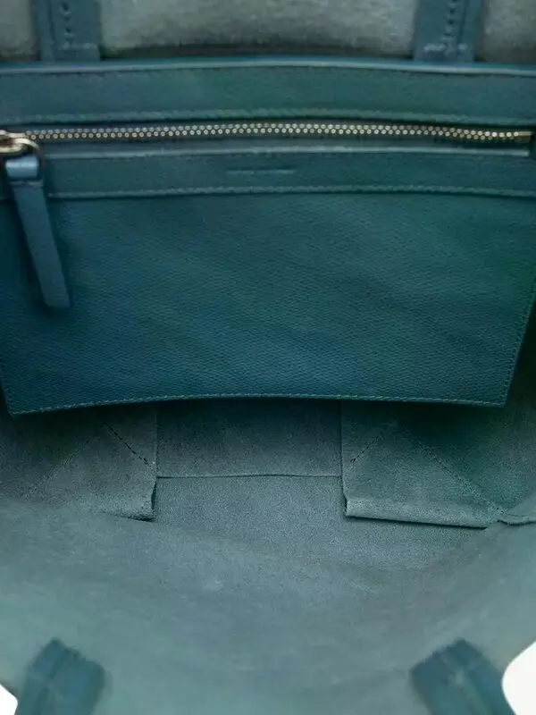 Celine Grained Calfskin Vertical Cabas Satchel