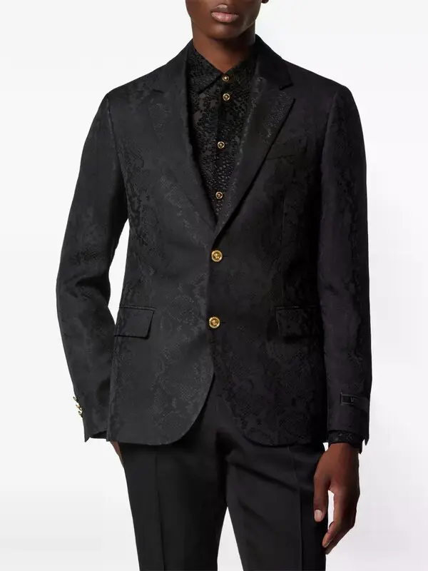 Versace Snakeskin-pattern Blazer
