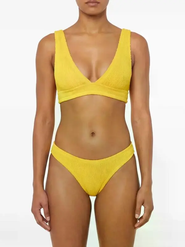 Hunza G Carla Textured Bikini Set - Yellow