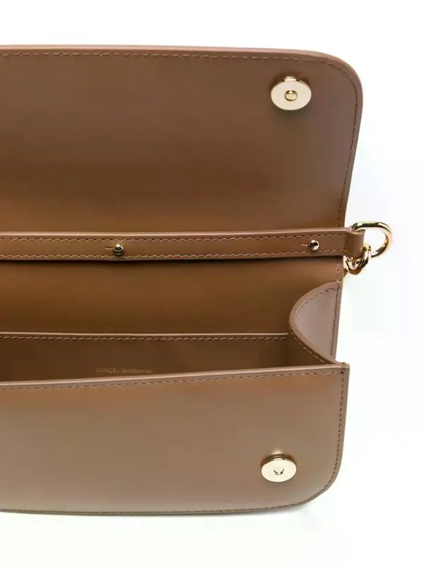 Dolce & Gabbana Calfskin Leather 3.5 Crossbody Bag - Brown