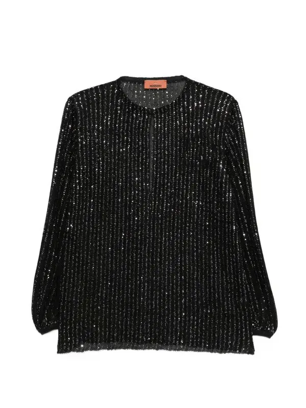 Missoni Long Sleeve Sequin Blouse