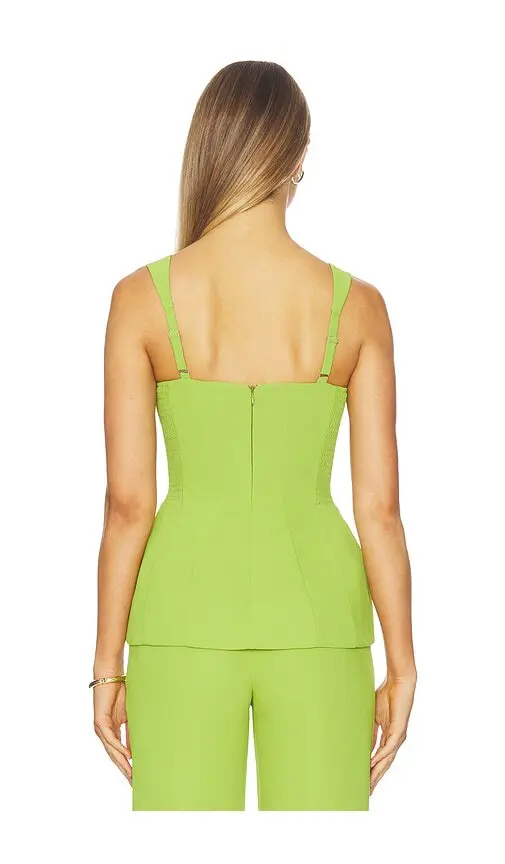 Amanda Uprichard Andreina Crepe Top - Green