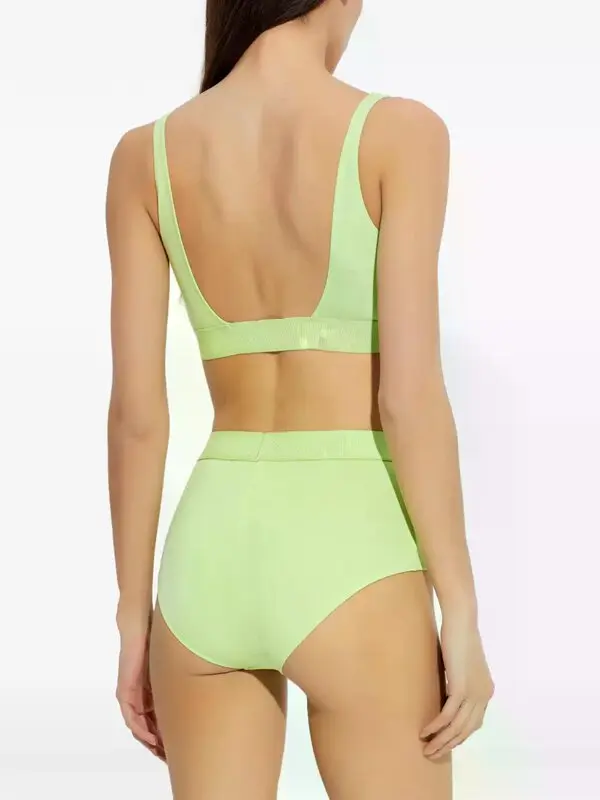TOM FORD Logo-detail Bra - Green