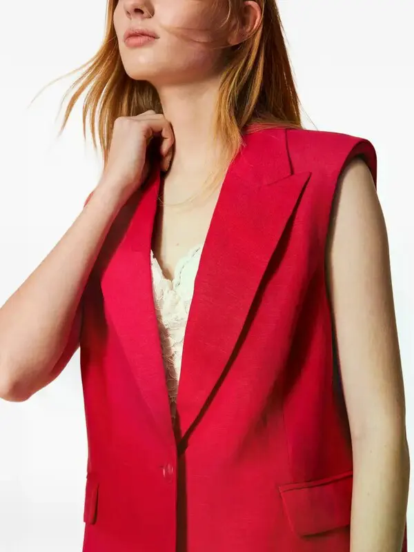 TWINSET Collection Linen Blend Waistcoat