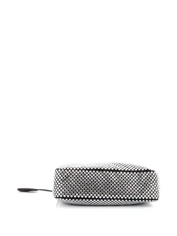 Prada Re-edition 2000 Crystal Embellished Mini Hobo Bag
