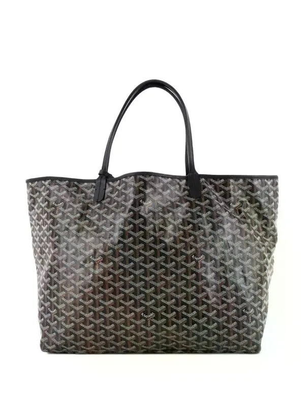 Goyard Saint Louis Coated Canvas Gm Tote Bag - Black