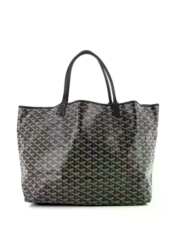 Goyard Saint Louis Coated Canvas Gm Tote Bag - Black