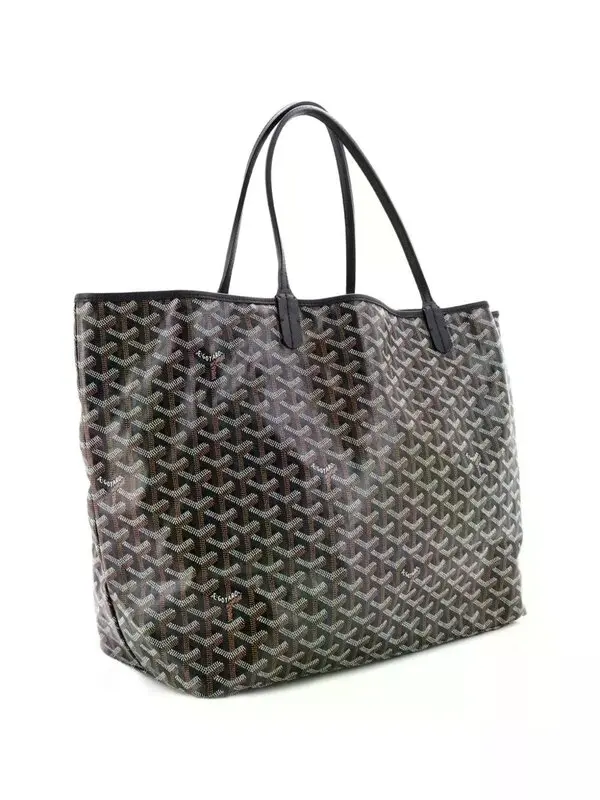 Goyard Saint Louis Coated Canvas Gm Tote Bag - Black
