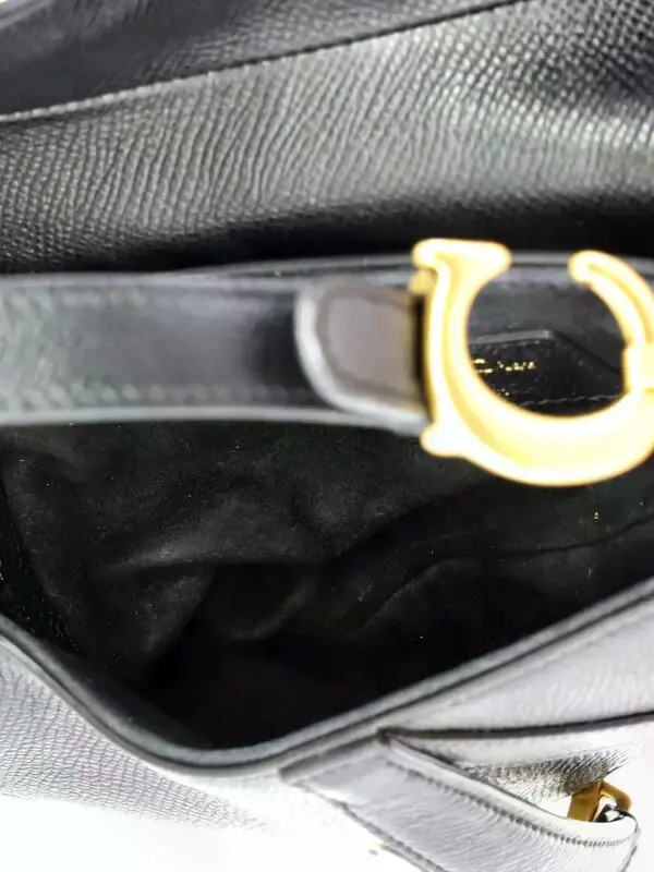 Dior Saddle Handbag Leather Mini Shoulder Bag - Black