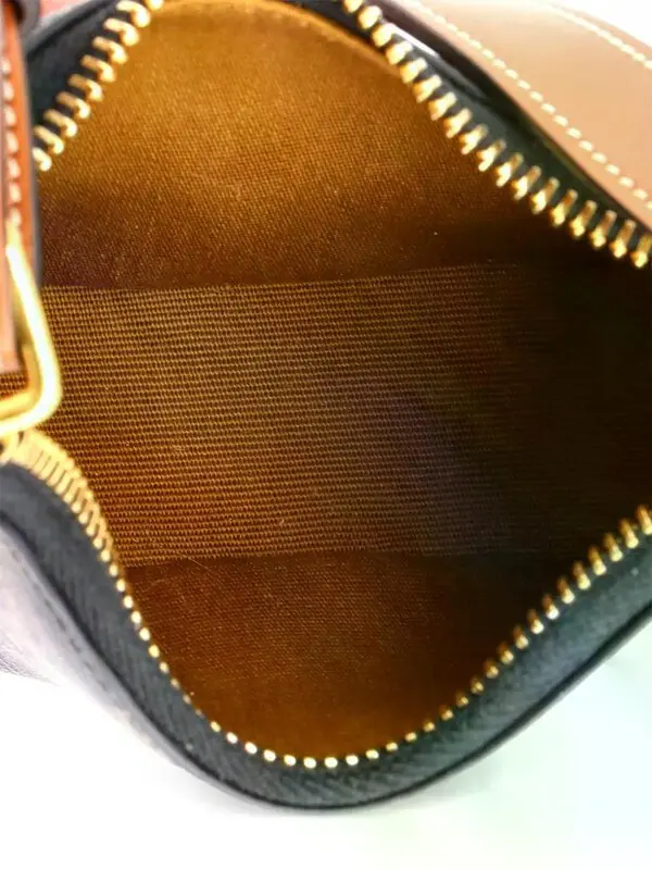 Celine Ava Bag Triomphe Coated Canvas Mini Shoulder Bag - Brown