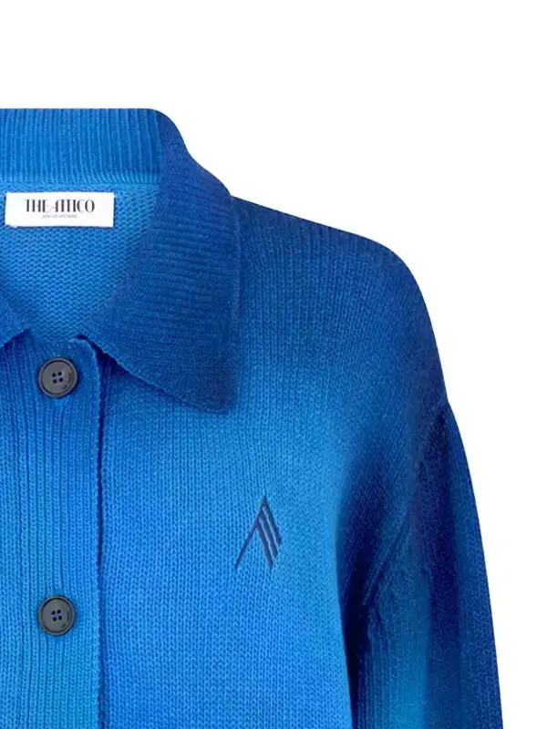 Attico Button Cardigan - Blue