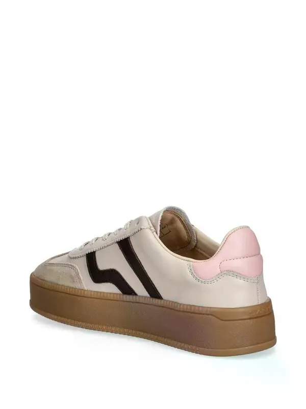 Gant Cuzmani Suede Stripe Platform Sole Lace-up Sneakers - Neutrals