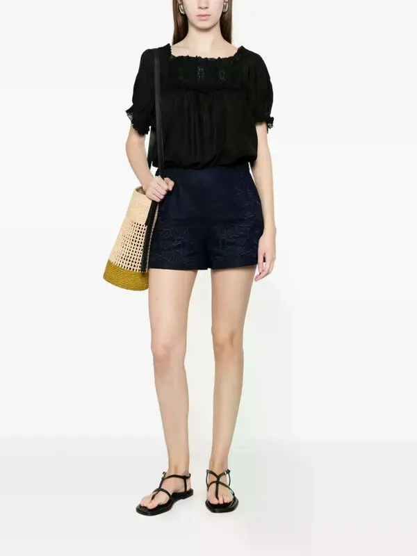 TWINSET Embroidered Mini Shorts