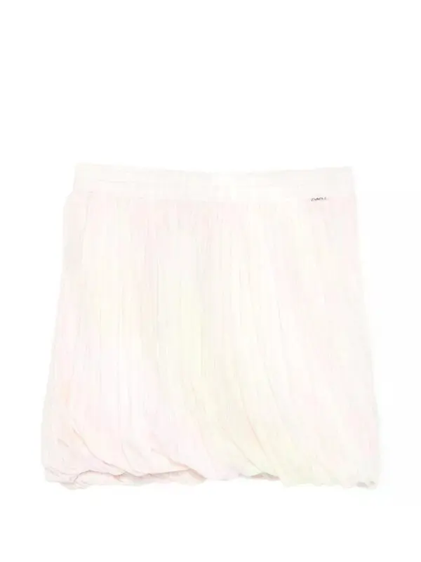 TWINSET Striped Organic Cotton Mini Skirt - Pink