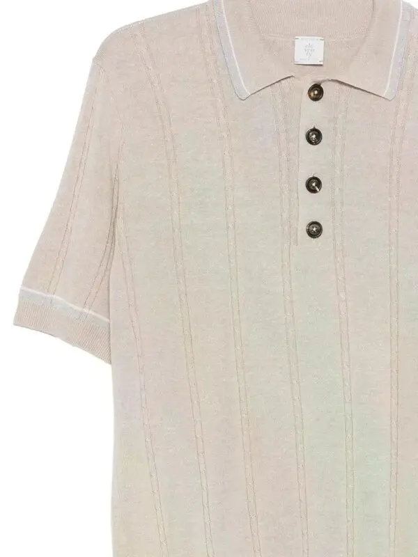 Eleventy Contrasting-trim Polo Shirt