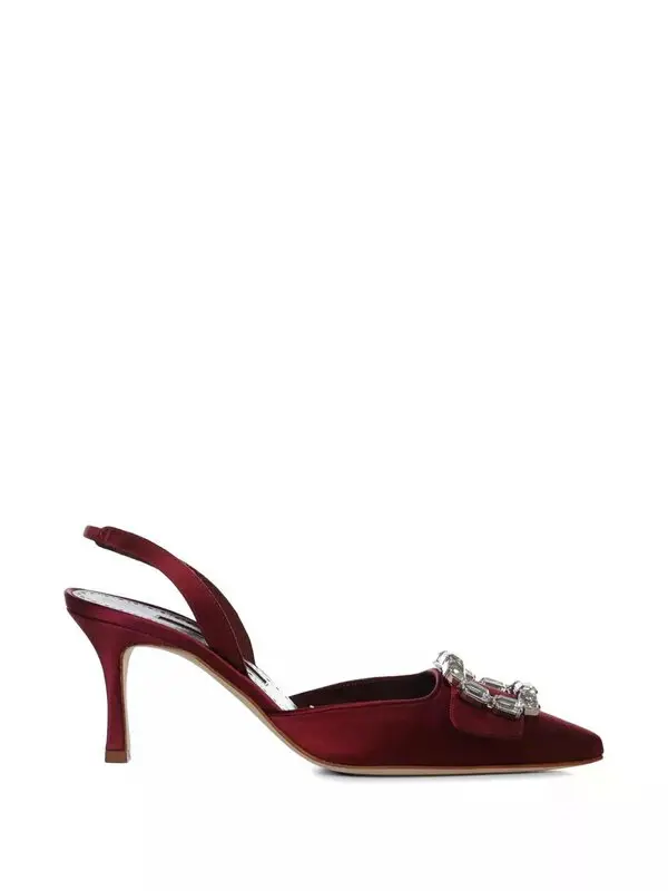 Manolo Blahnik Jewel Embellished Slingback Pumps