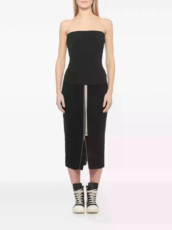 Rick Owens Sleeveless Corset Top With Back Zip