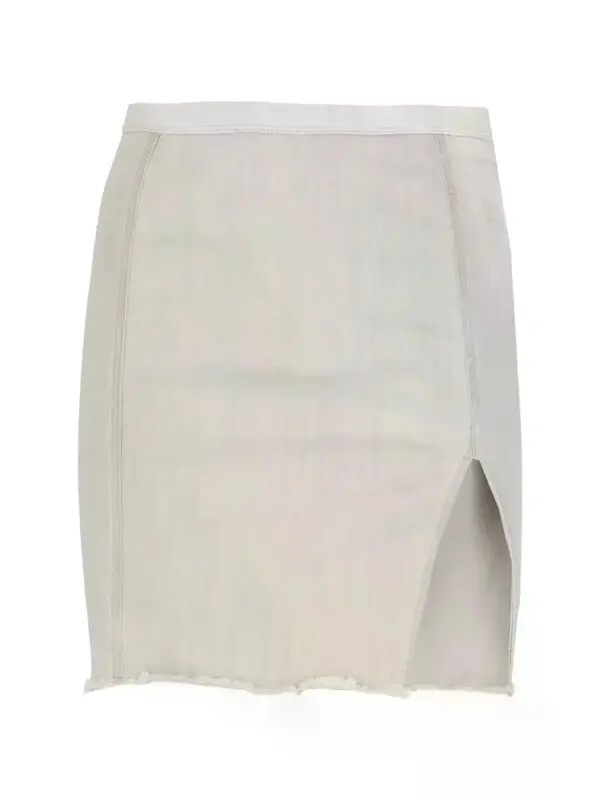 Rick Owens Sacred Raw-hem Mini Skirt - Neutrals