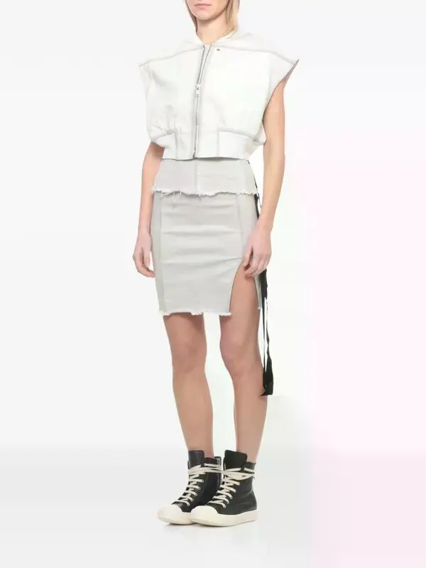 Rick Owens Sacred Raw-hem Mini Skirt