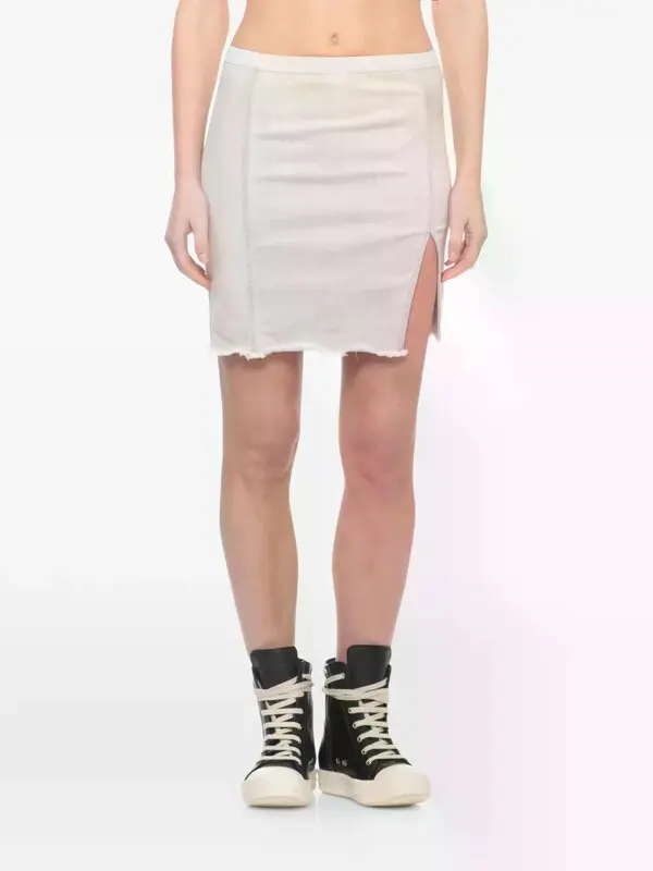 Rick Owens Sacred Raw-hem Mini Skirt