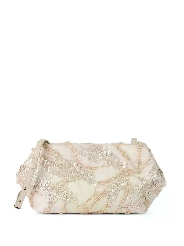 Brunello Cucinelli Silk Organza Clutch - Neutrals