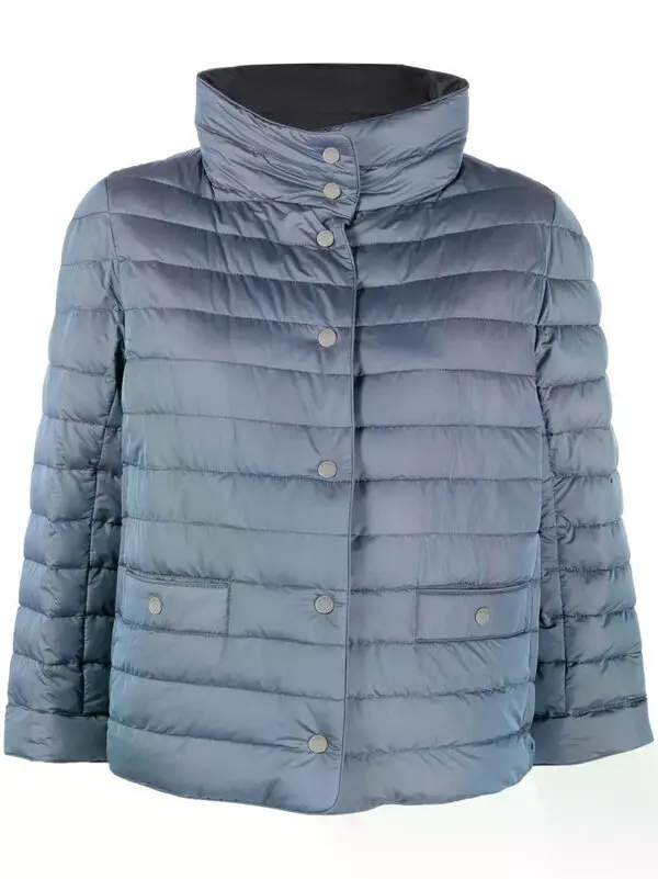 MOORER Cindy High-collar Padded Jacket - Blue