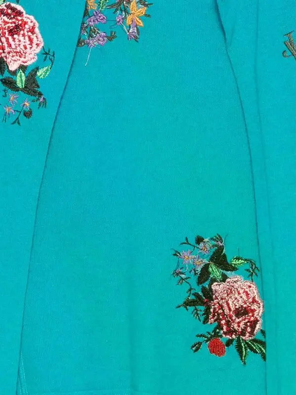 Versace Embroidered Wool Cardigan