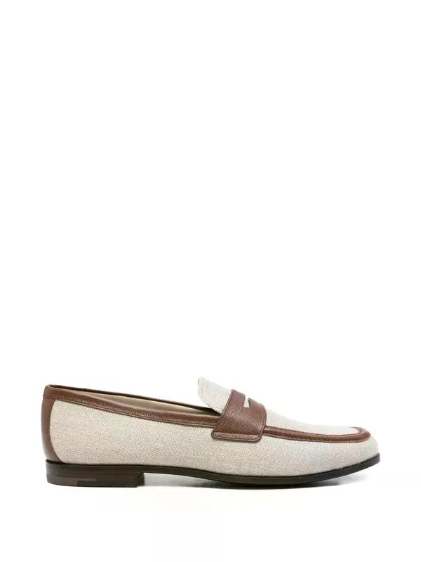 Church's Panelled Leather-trim Loafers
