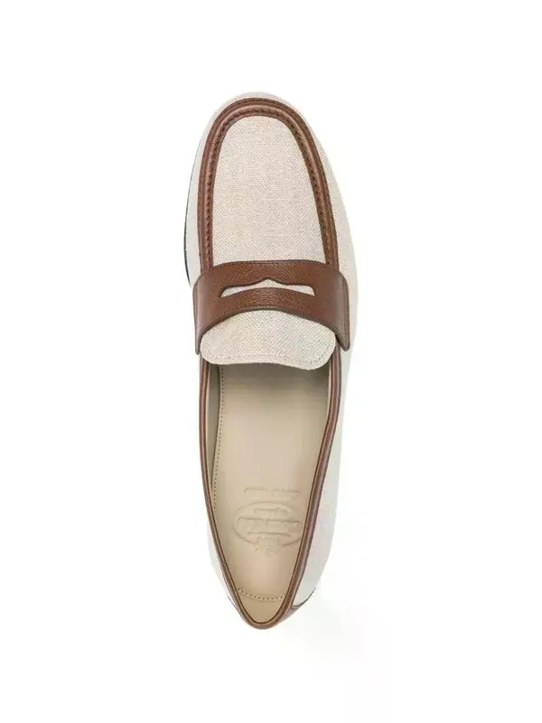 Church's Panelled Leather-trim Loafers