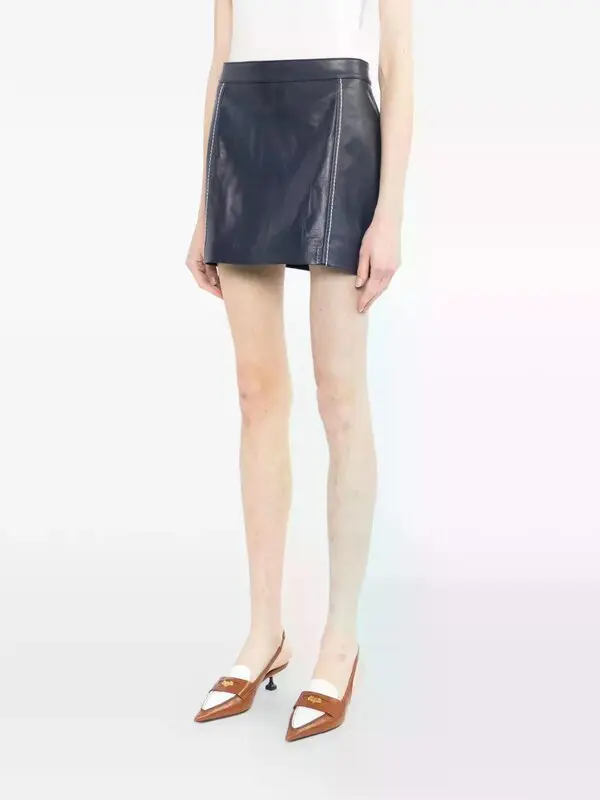 Michael Kors Leather Mini Skirt