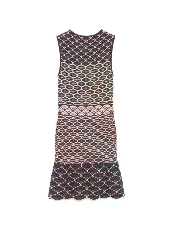 Missoni Patterned Midi Dress - Brown