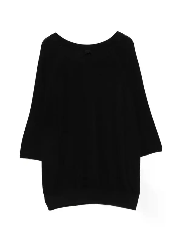 Hermès Boat Neck 3/4 Sleeve Blouse