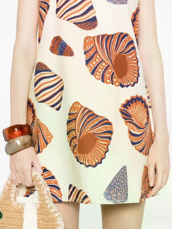 SIMONMILLER Sahara Shell-print Mini Dress