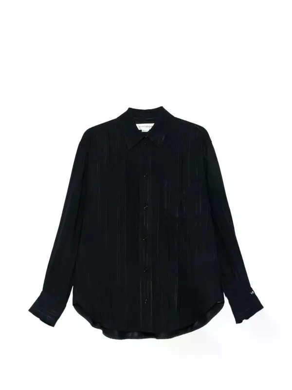 Victoria Beckham Striped Button-up Shirt - Blue