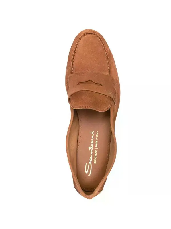 Santoni Suede Loafers