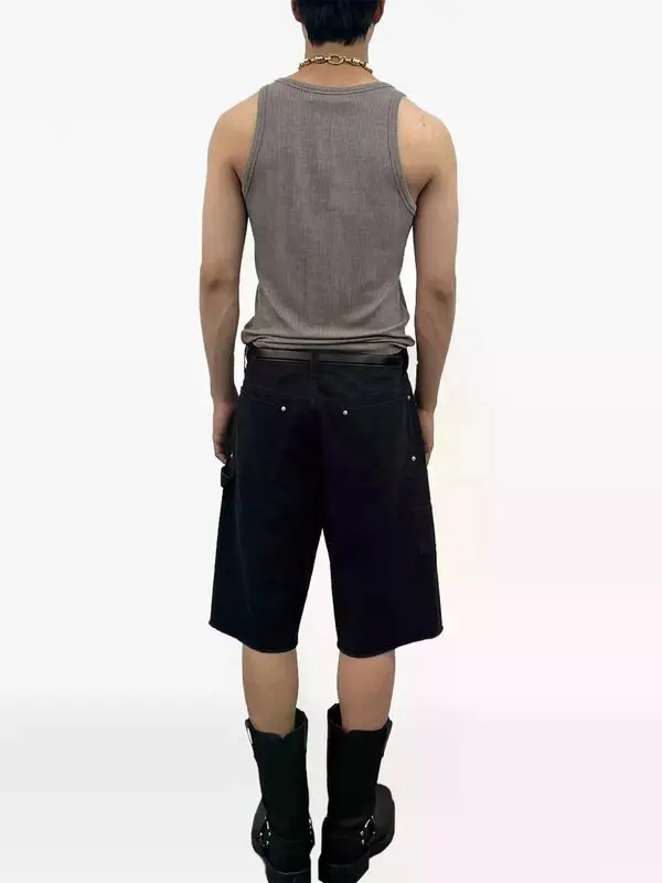 TONYWACK Distressed Effect Panelled Shorts