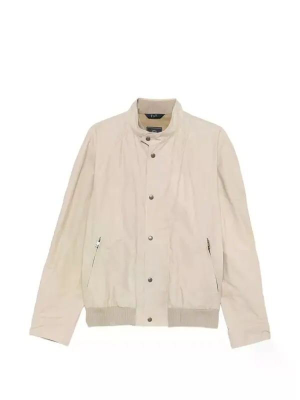 FAY Zip-up Bomber Jacket - Neutrals