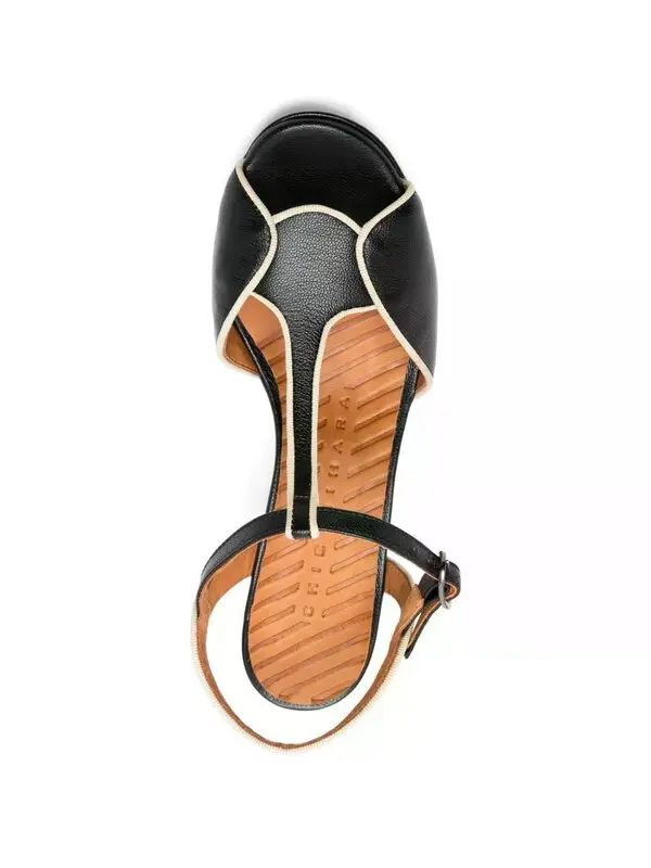 Chie Mihara Leather T-bar Platform Sandals