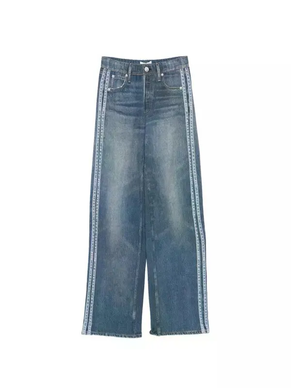 Rag & Bone Denim Print Track Pants - Blue