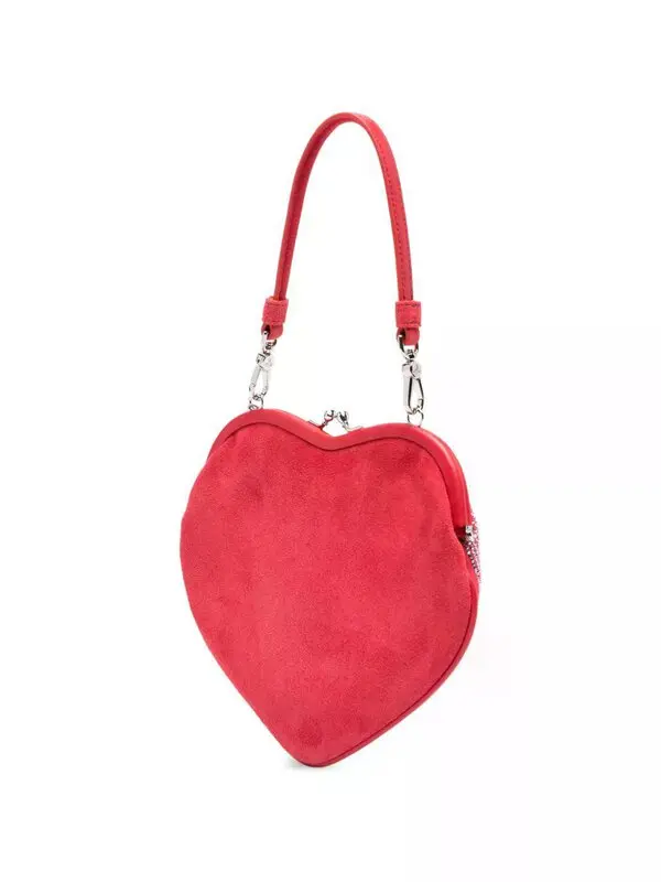 VIVIENNE WESTWOOD Heart-frame Tote Bag With Rhinestone Embellishments