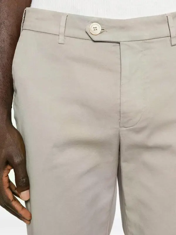 Brunello Cucinelli Button-detailed Trousers - Grey