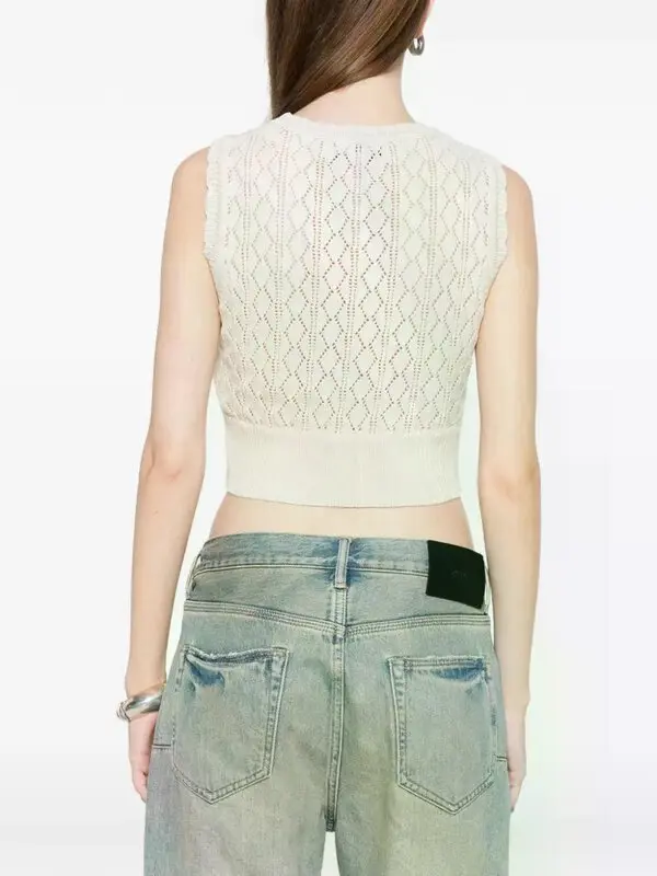 VIVIENNE WESTWOOD Ella Openwork Vest - Neutrals