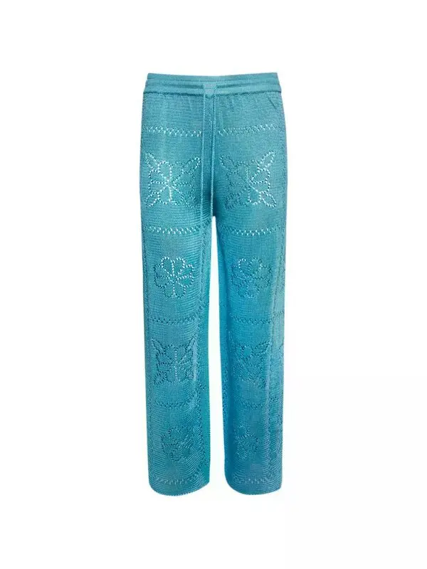 Calle Del Mar Floral Tile Shorts - Blue