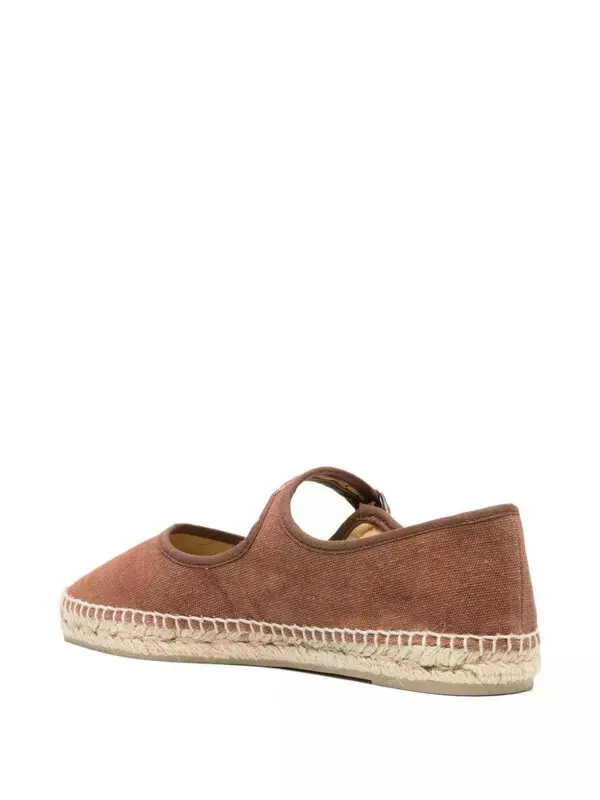 CastaÑer Padua Buckle-strap Espadrille Flats - Brown