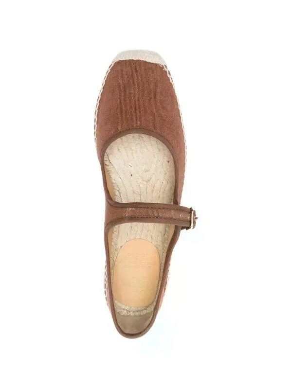 CastaÑer Padua Buckle-strap Espadrille Flats - Brown