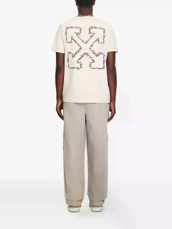 Off-White Arrow Script T-shirt - Neutrals
