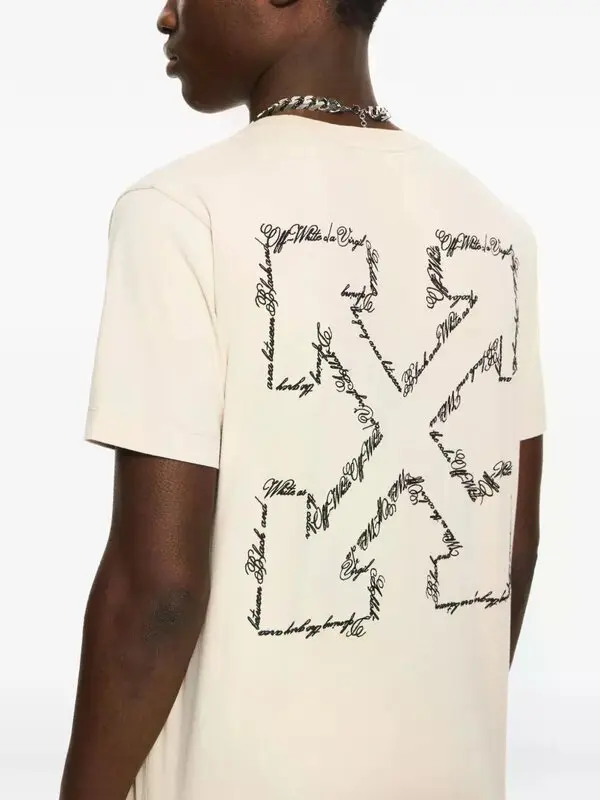Off-White Arrow Script T-shirt - Neutrals