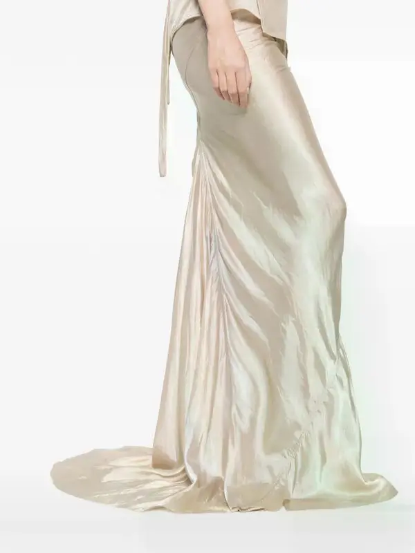 Rick Owens Ribbed Waistband Skirt - Neutrals
