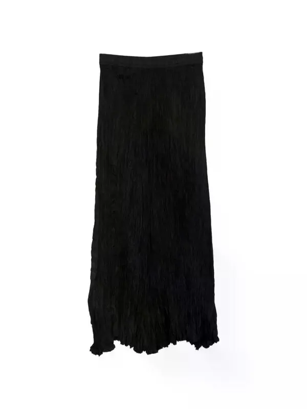 P.a.r.o.s.h Elasticated Waistband Maxi Skirt - Black